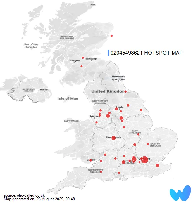 02045498621 Who Called Me? Gamma Telecom Holdings Limited