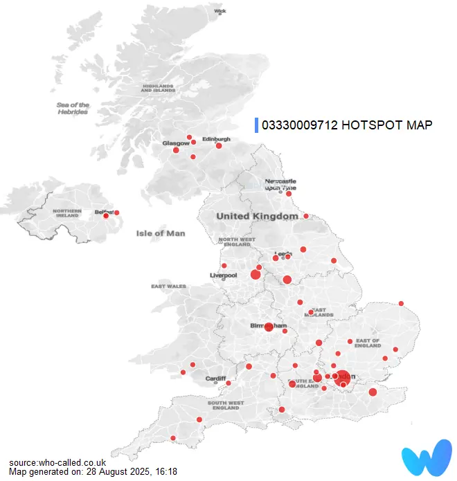 03330009712 Who Called Me? Virgin Media Limited