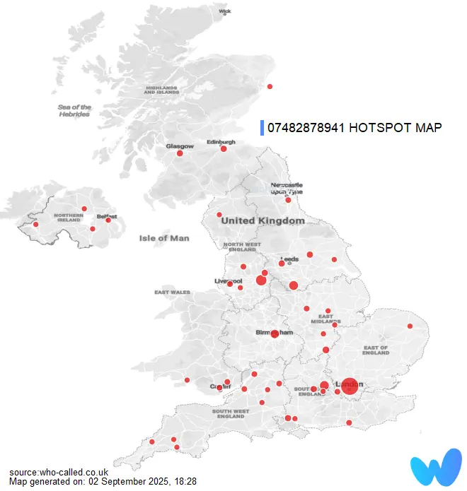 07482878941 Who Called Me? Hutchison 3G UK Ltd Mobile