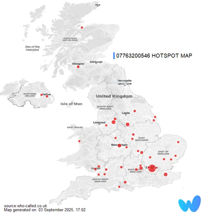 07763200546 Who Called Me? Telefonica UK Limited Mobile